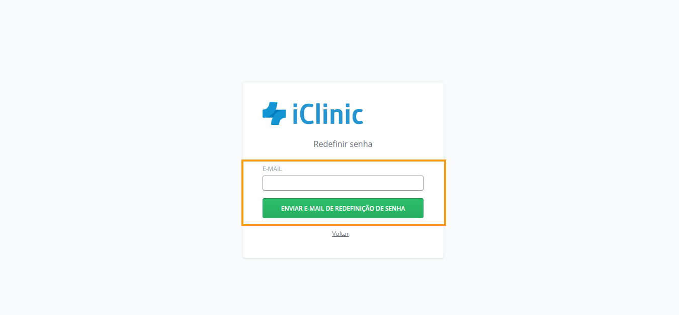 Como recuperar a senha do iClinic?